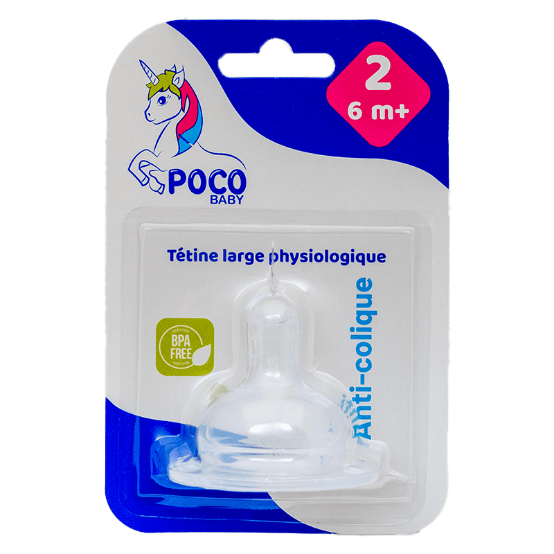 POCO BABY TETINE LARGE PHYSIOLOGIQUE 2EME AGE