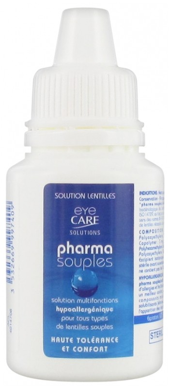 EYE CARE PHARMA SOUPLES SOLUTION POUR LENTILLES 50 ML | Parapharmacie ...