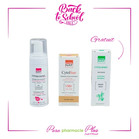 Coffret Cytolnat - Soin Nettoyant, Protection Solaire & Hydratation
