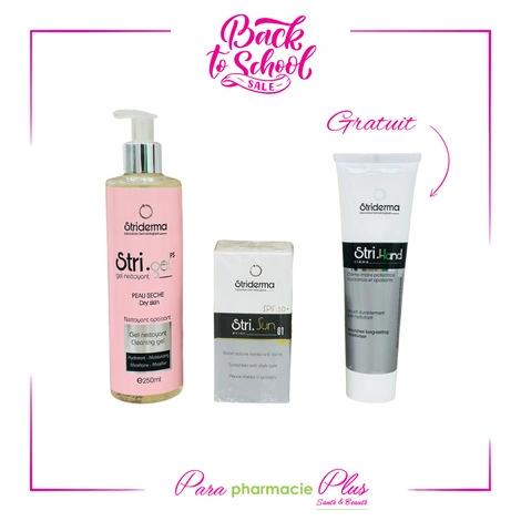 Coffret STRIDERMA | Soins Peaux Grasses & Solaire
