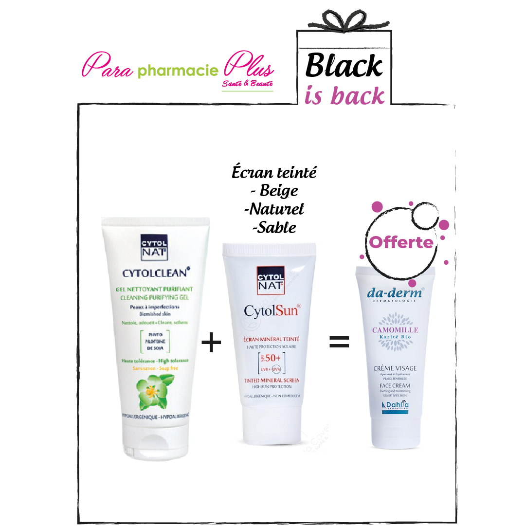 CYTOLNAT BFR4: CYTOLSUN ECRAN TEINTE 50ML+CYTOLCLEAN GEL NETTOYANT ...